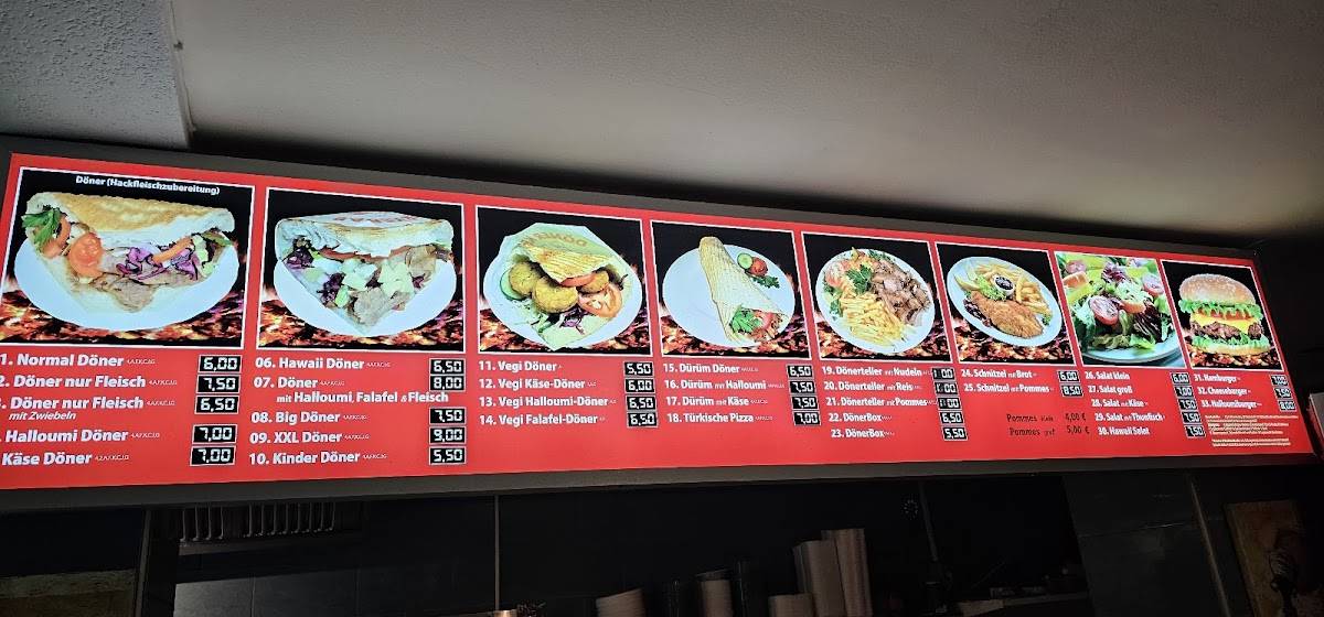Carta del restaurante Aspendos Döner-& Grillhaus, Borna