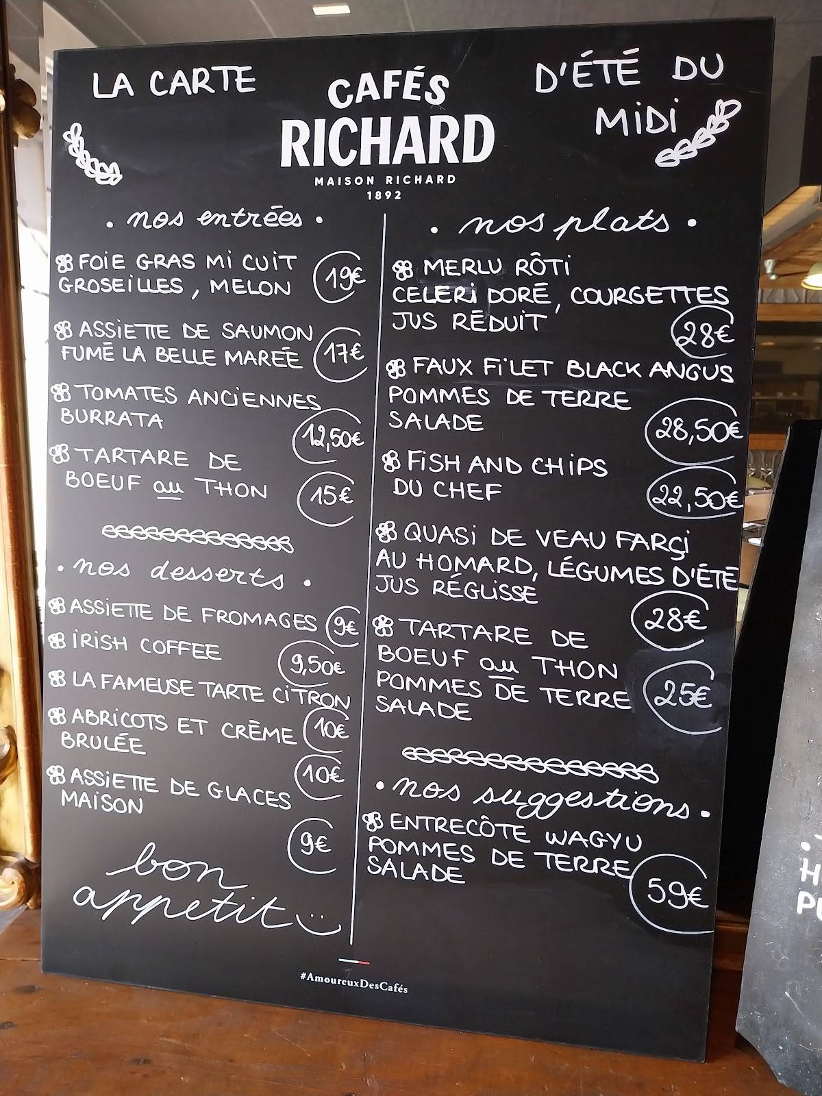 Menu au Atelier restaurant, à Remiremont, Remiremont