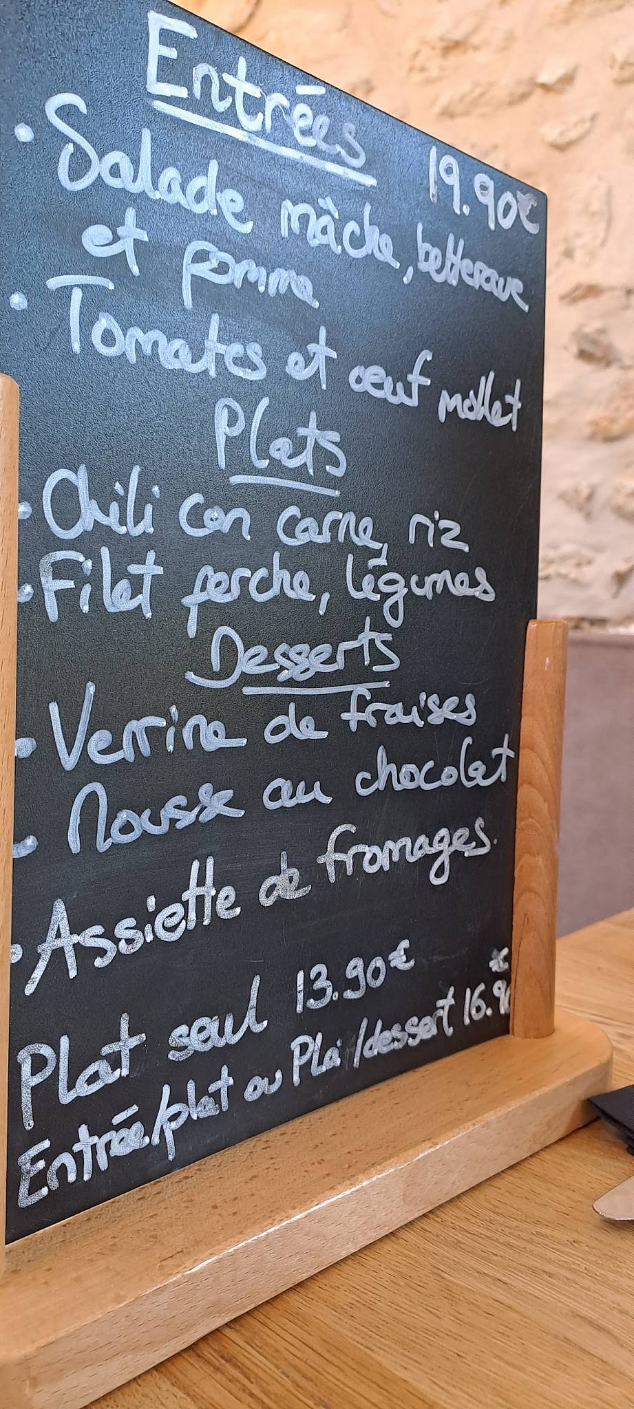 Menu au Au Nadeau restaurant, Saint-Illiers-la-Ville