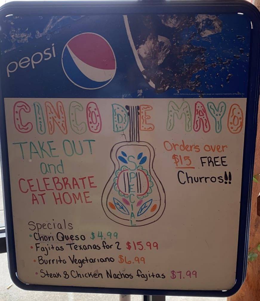 Menu at Azalea Mexican Grill restaurant, Elkin, 544 CC Camp Rd #700