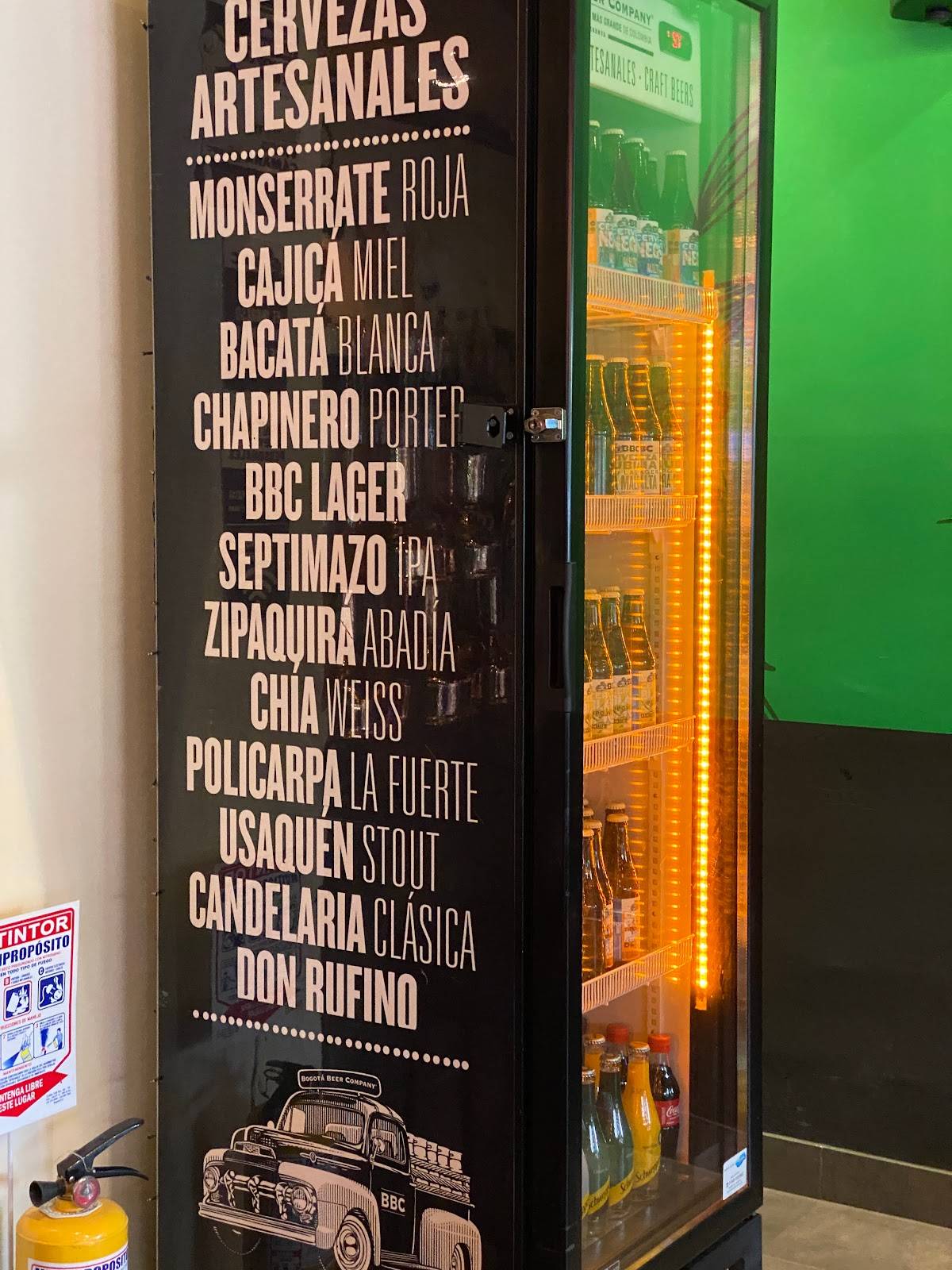 Carta del pub y bar BBC Cervecería - Cervezas Artesanales, Bogotá