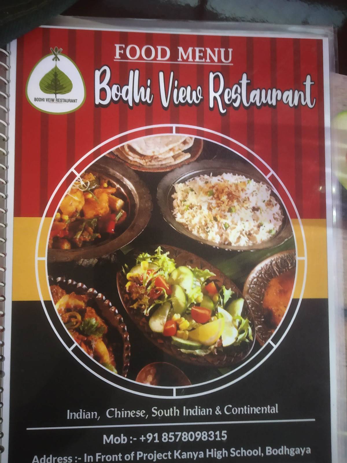 Menu at BODHI VIEW Restaurant, Bodhgaya