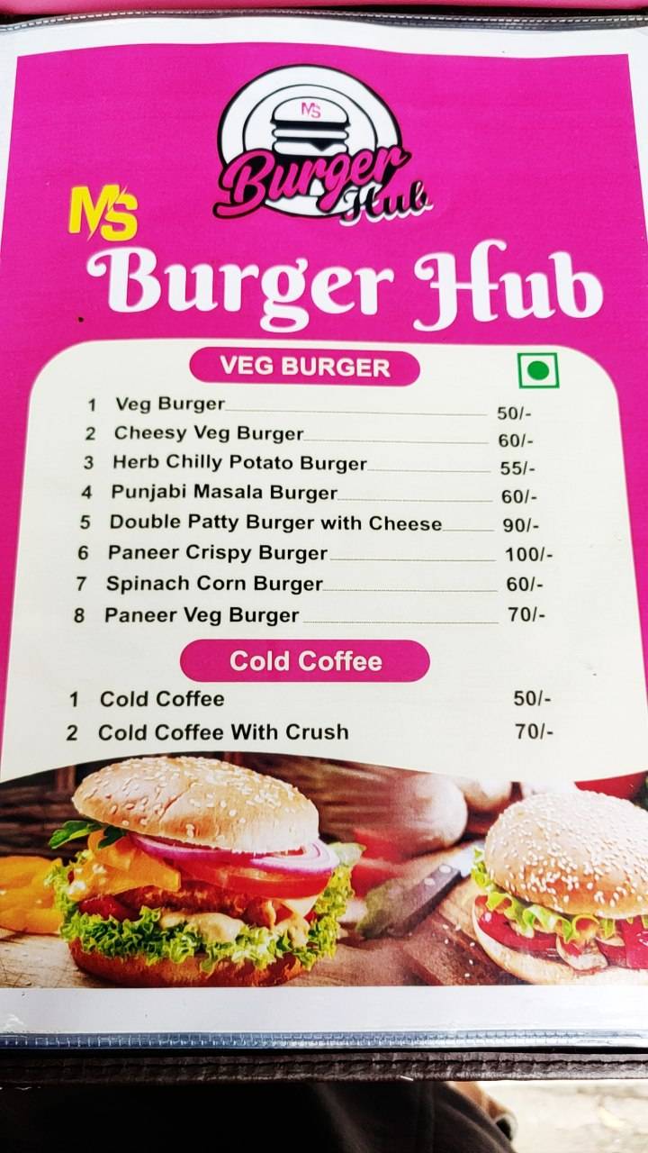 Menu at Burger Hub, Pune, Tranquil Park