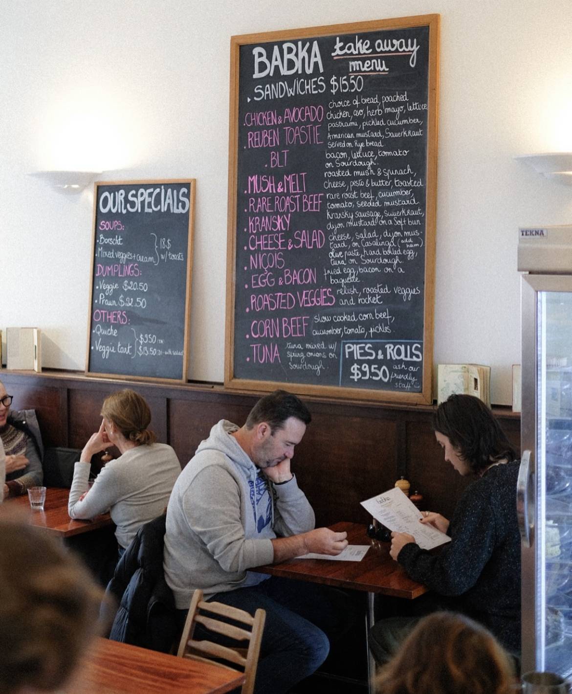 Menu at Babka Bakery Cafe, Fitzroy