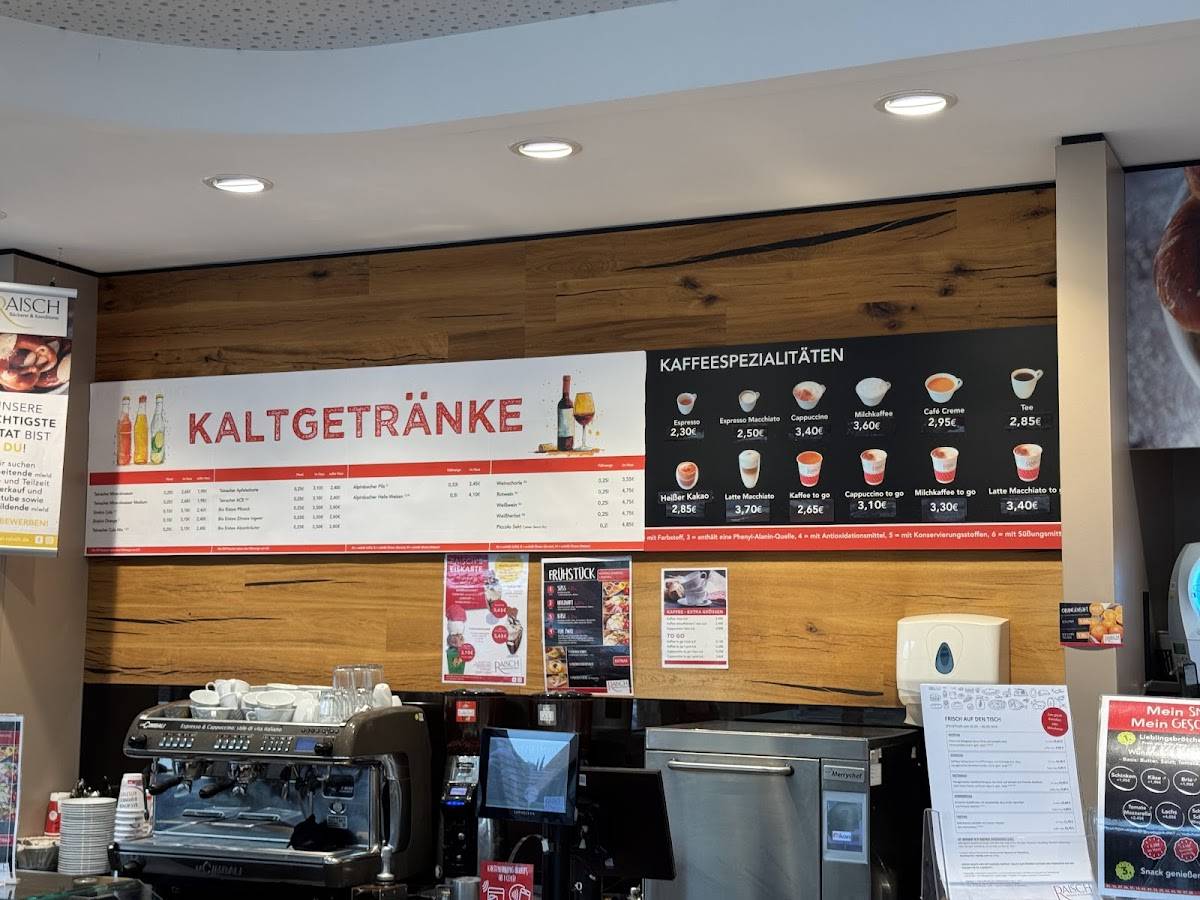 Speisekarte von Bäckerei & Konditorei Raisch, Aidlingen