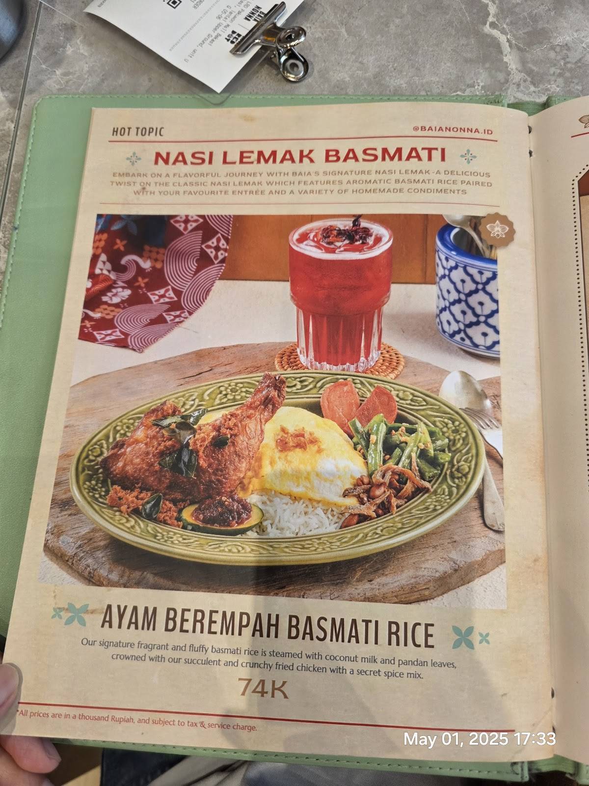Menu at Baia Nonna X Little Red Dot restaurant, Bekasi