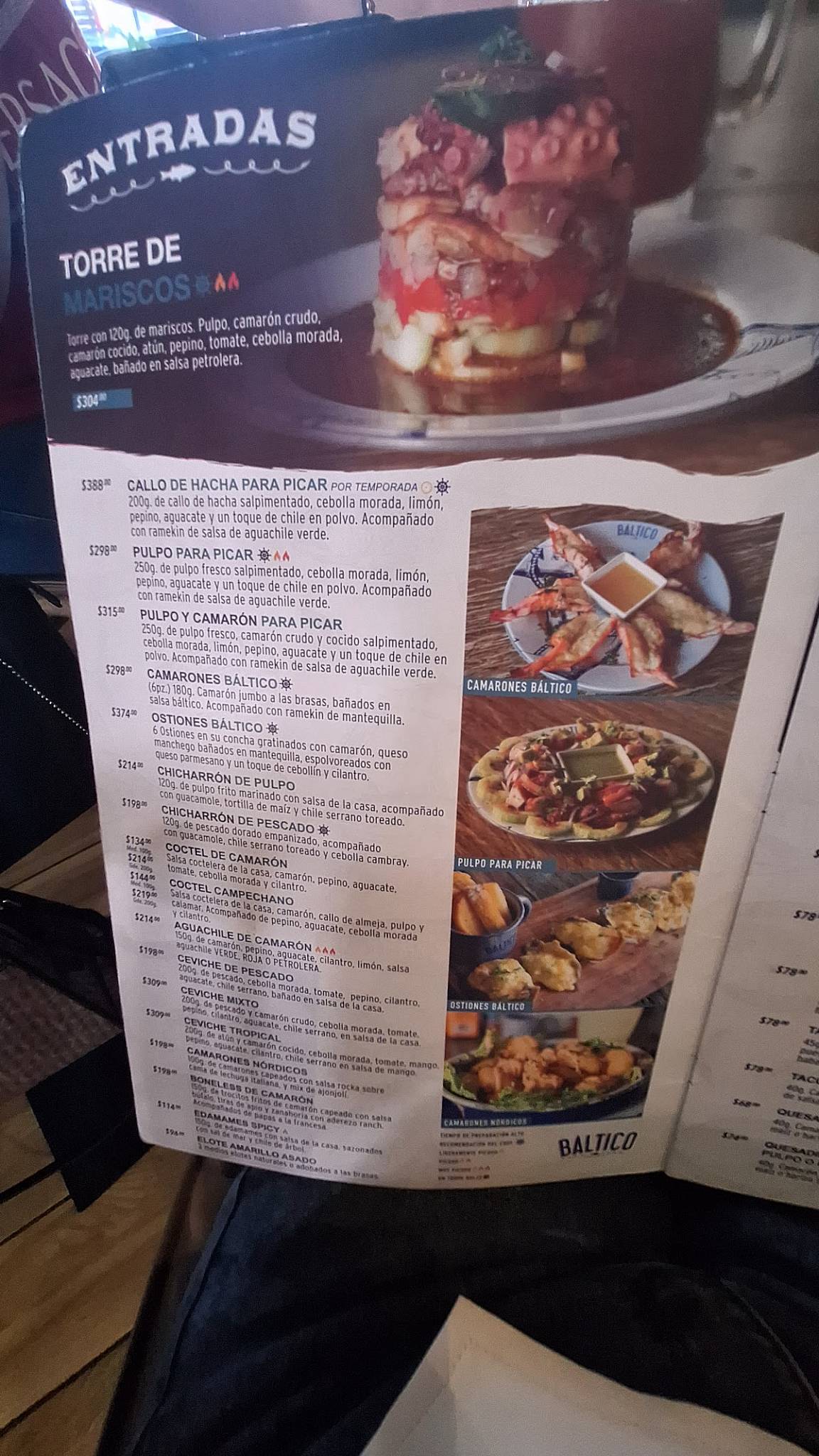 Menu at Báltico Fish & Beer restaurant, Torreón, Blvrd Independencia N ...