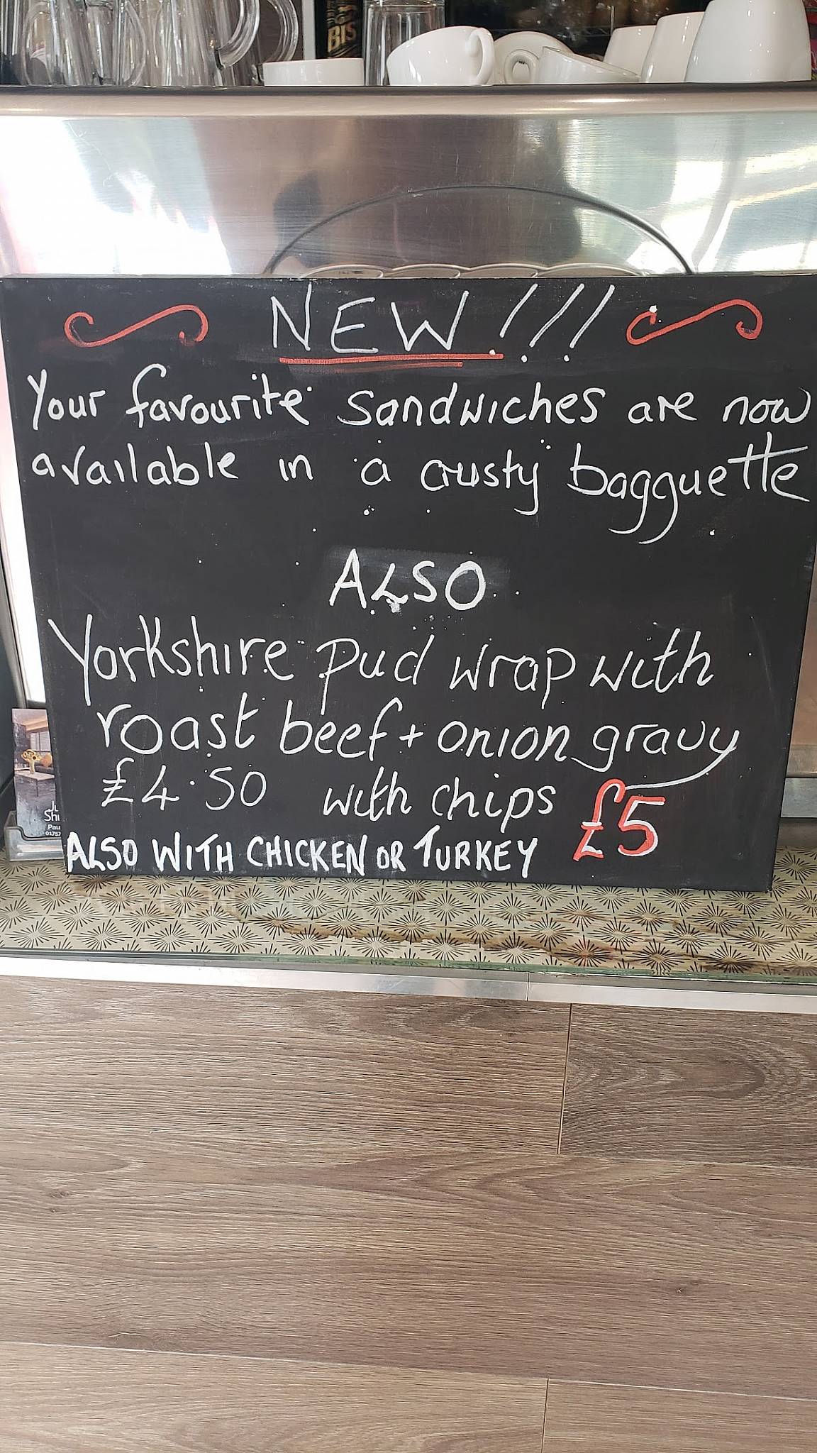 Menu at Baps & Wraps restaurant, Askern