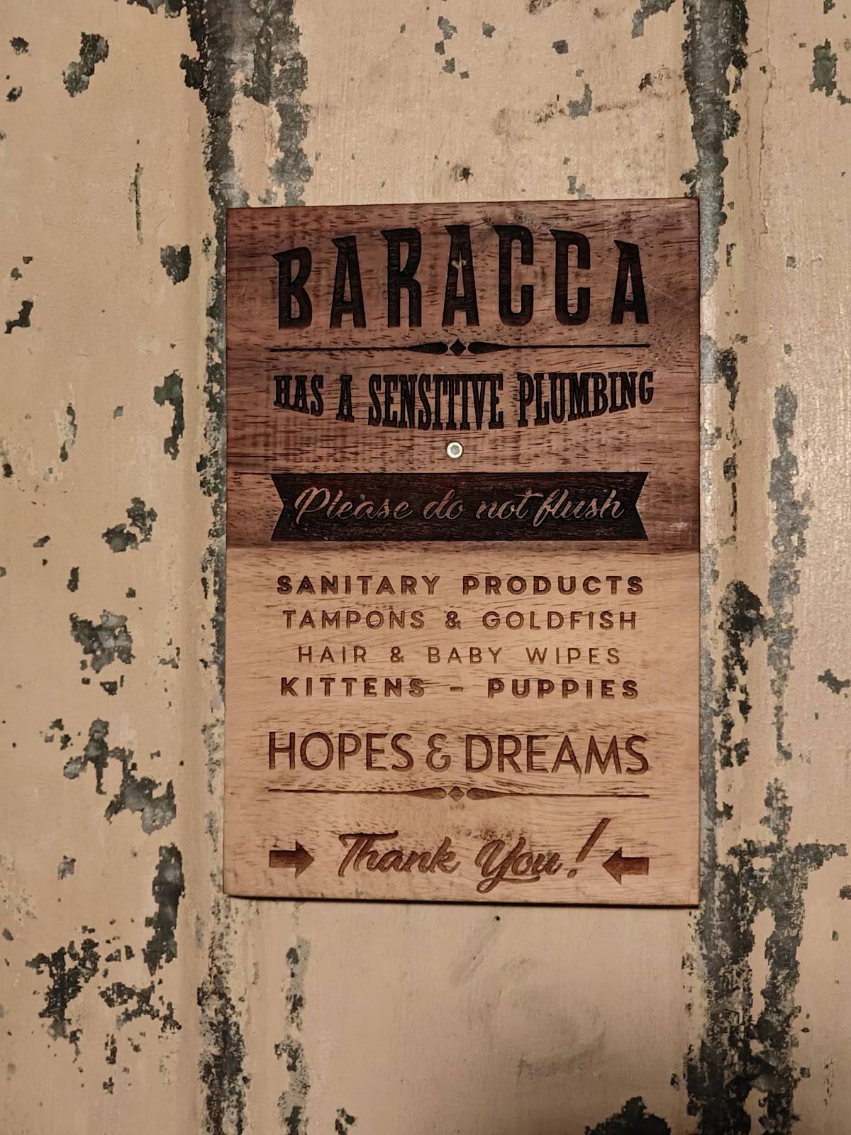 Menu at Baracca, Leuven