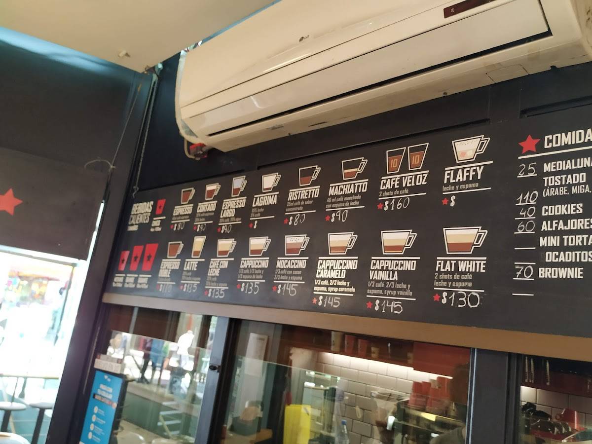 Menu at Barrio Cafetero, Buenos Aires, Florida 833