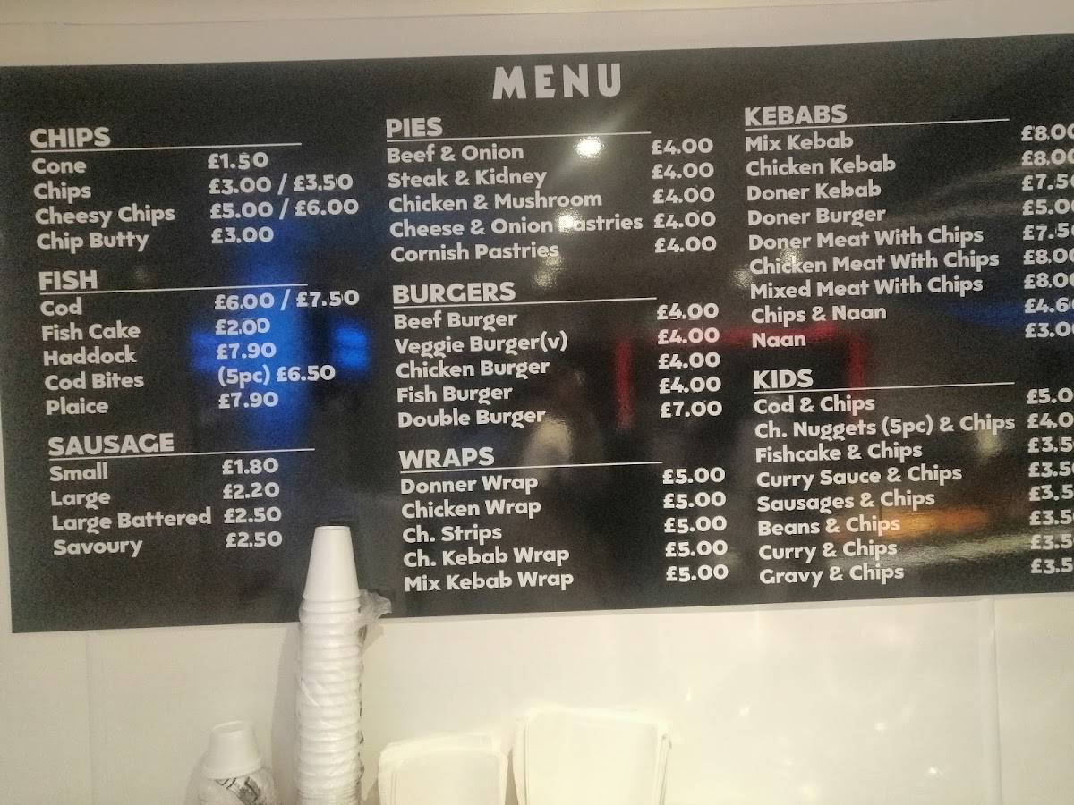 Menu at Bartestree Fish & Chips Shop, Hereford