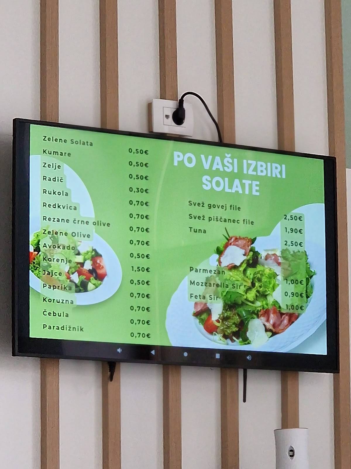 Menu da Barus, Lubiana