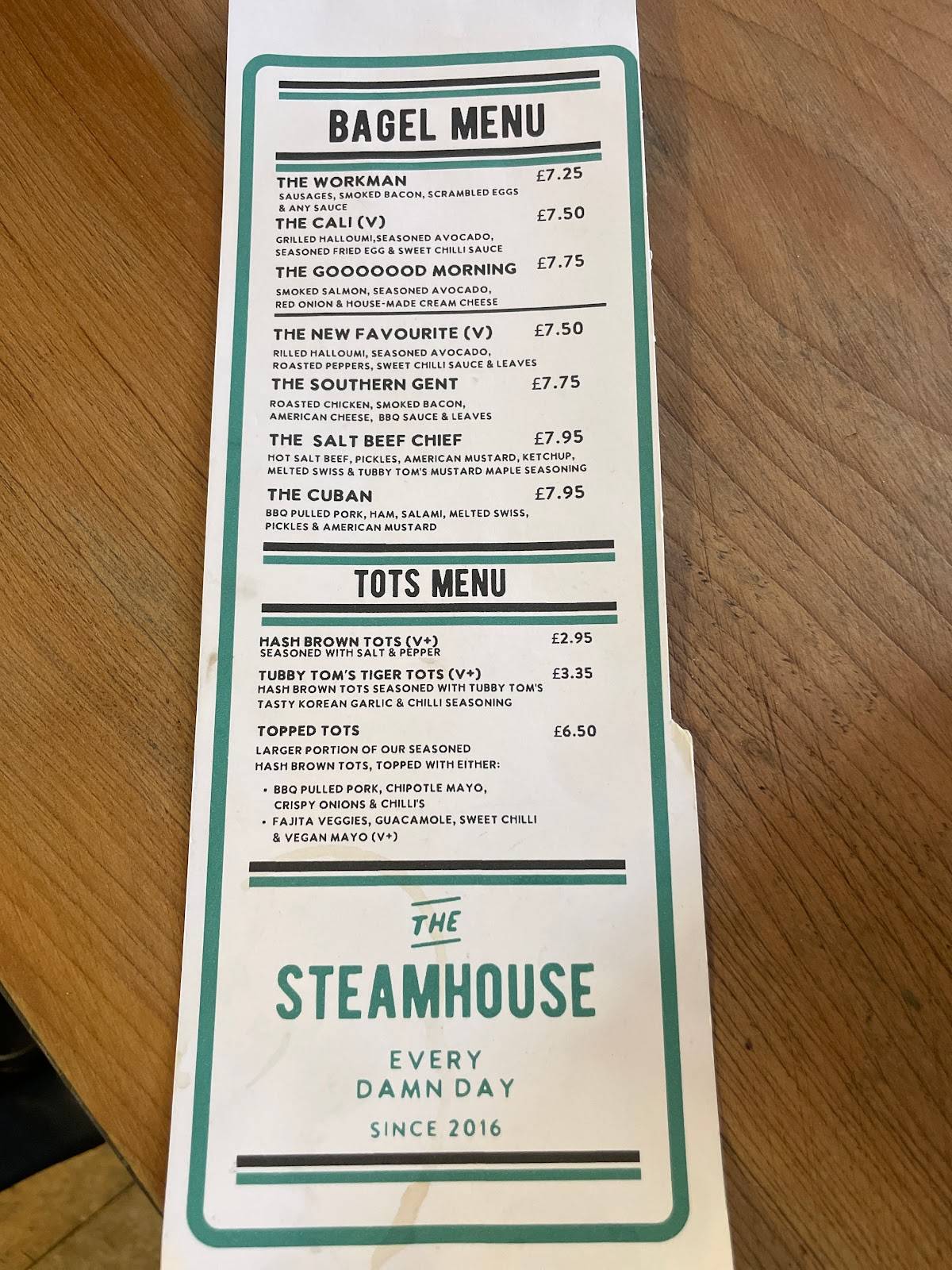 Menu at Bayley's of Bromsgrove pub & bar, Bromsgrove