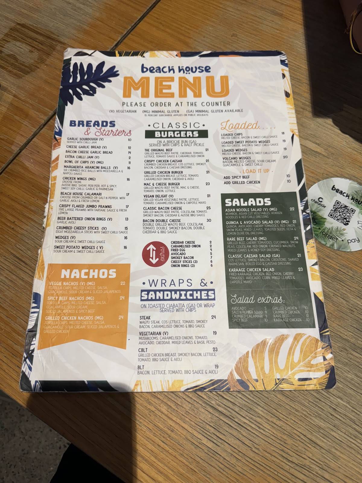 Menu at Beach House Bar & Grill Loganholme, Shailer Park