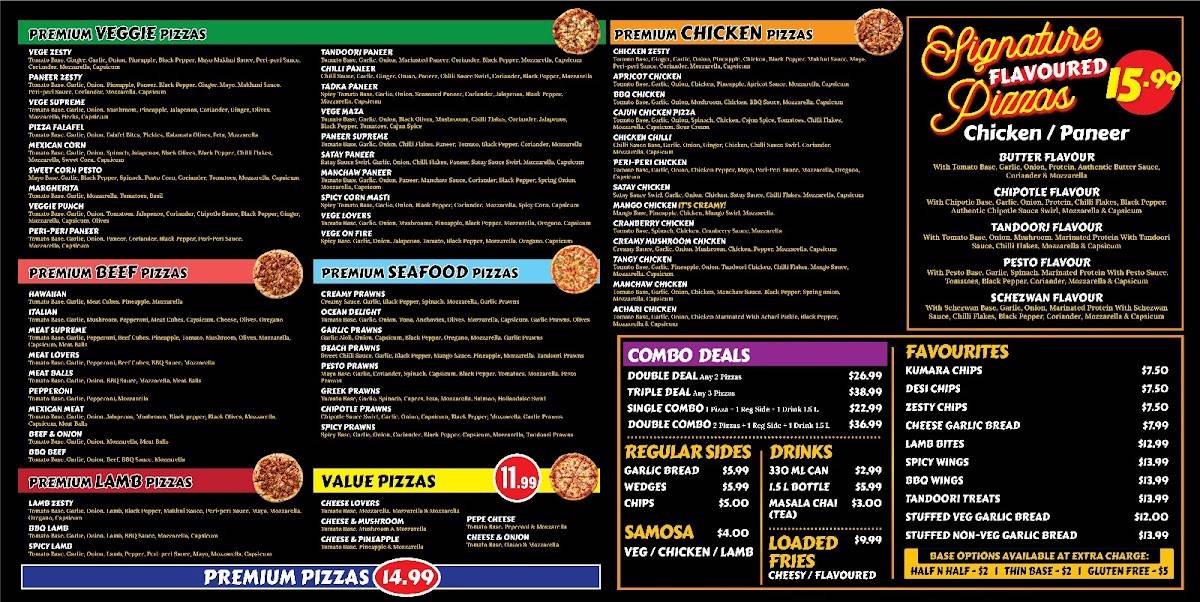 Menu at Beach Pizza Pukekohe (Halal) pizzeria, Pukekohe