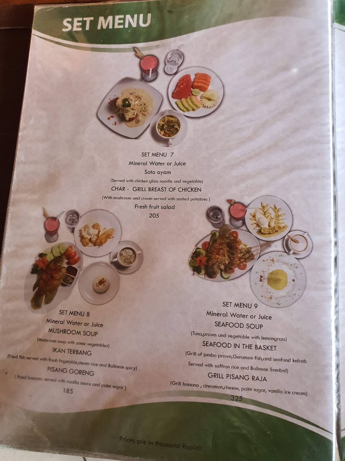 Menu at Restoran Bebek Joni restaurant, Peliatan