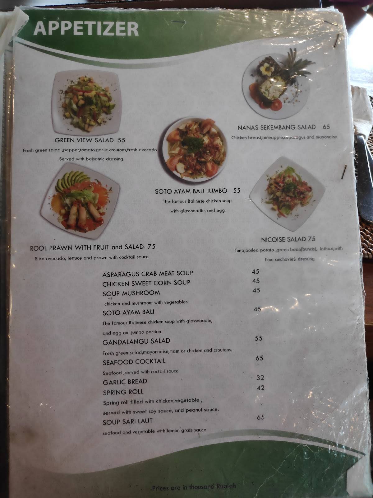 Menu at Restoran Bebek Joni restaurant, Peliatan