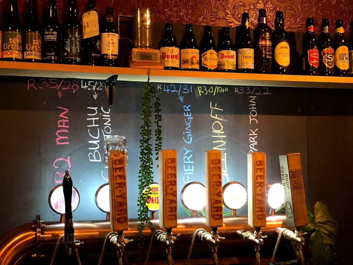 Menu at Beer Yard pub & bar, Port Elizabeth