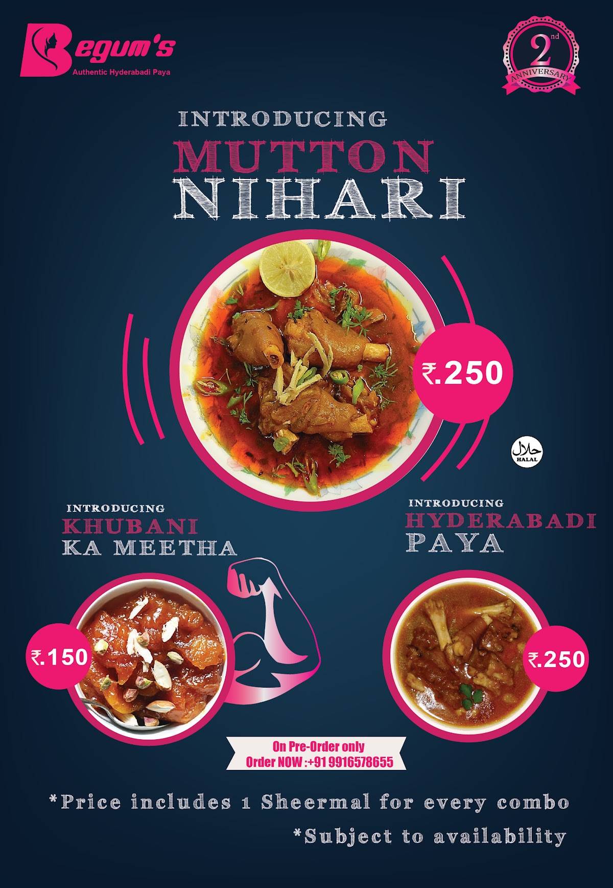 Menu at Begum's Authentic Hyderabadi Kitchen [Freshly cooked on Order ...