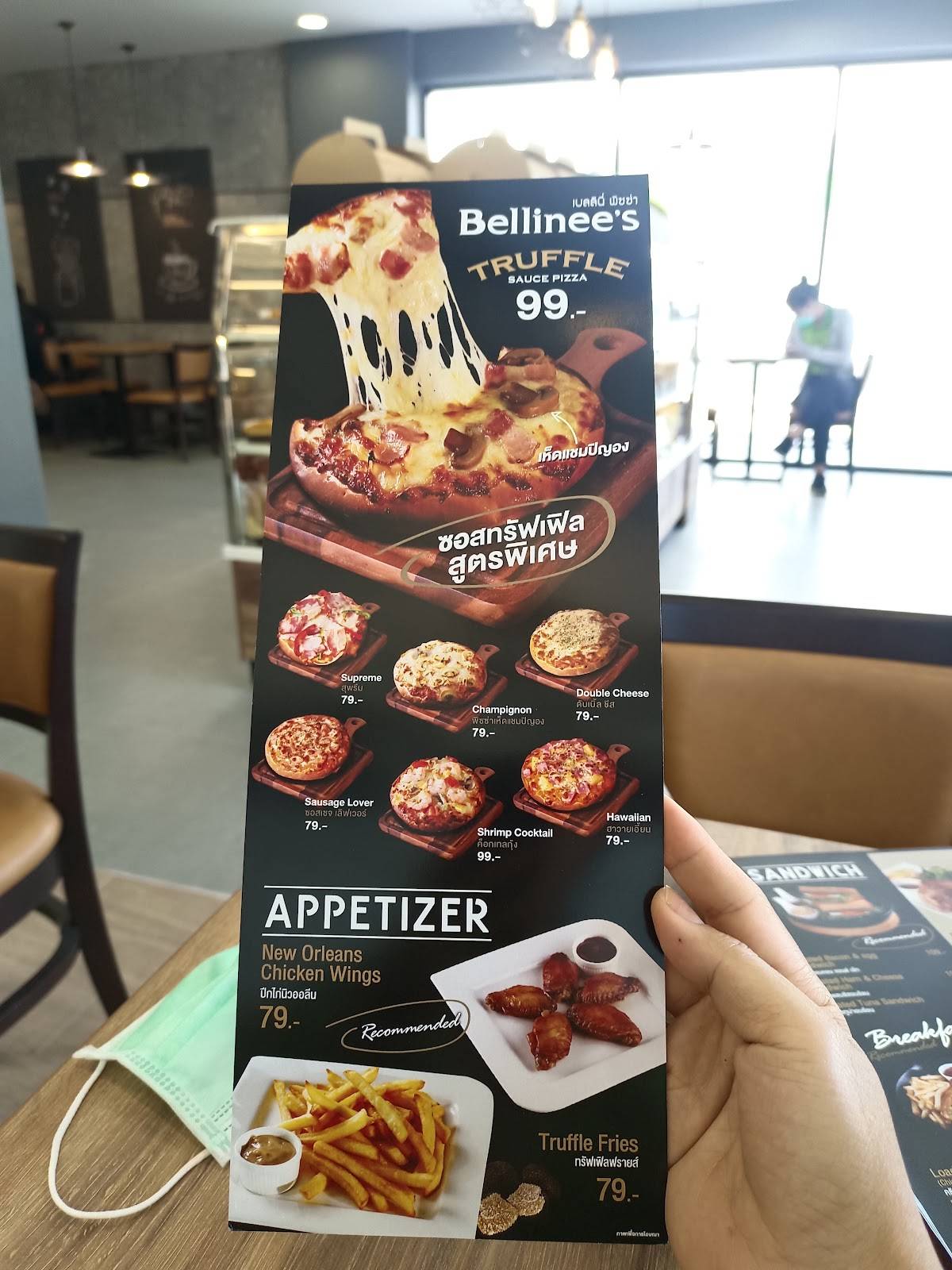 Menu at Bellinee's Buriramcity, Ban Bua
