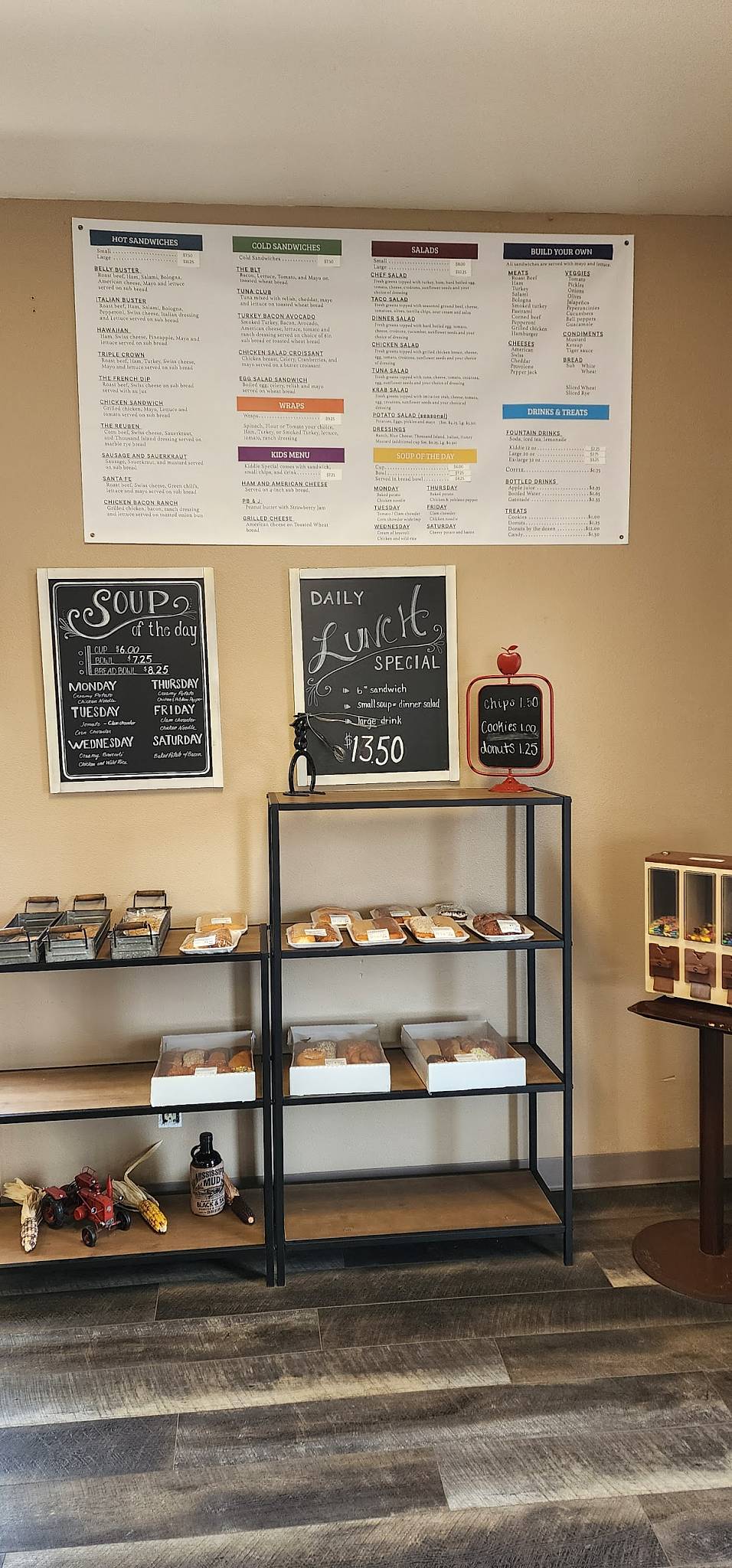 Menu at Belly Buster Sandwich Shop fast food, Ontario