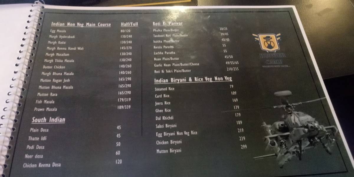 Menu at Hunger Camp, Bengaluru, Next to Kalyani Magnum Tech Park
