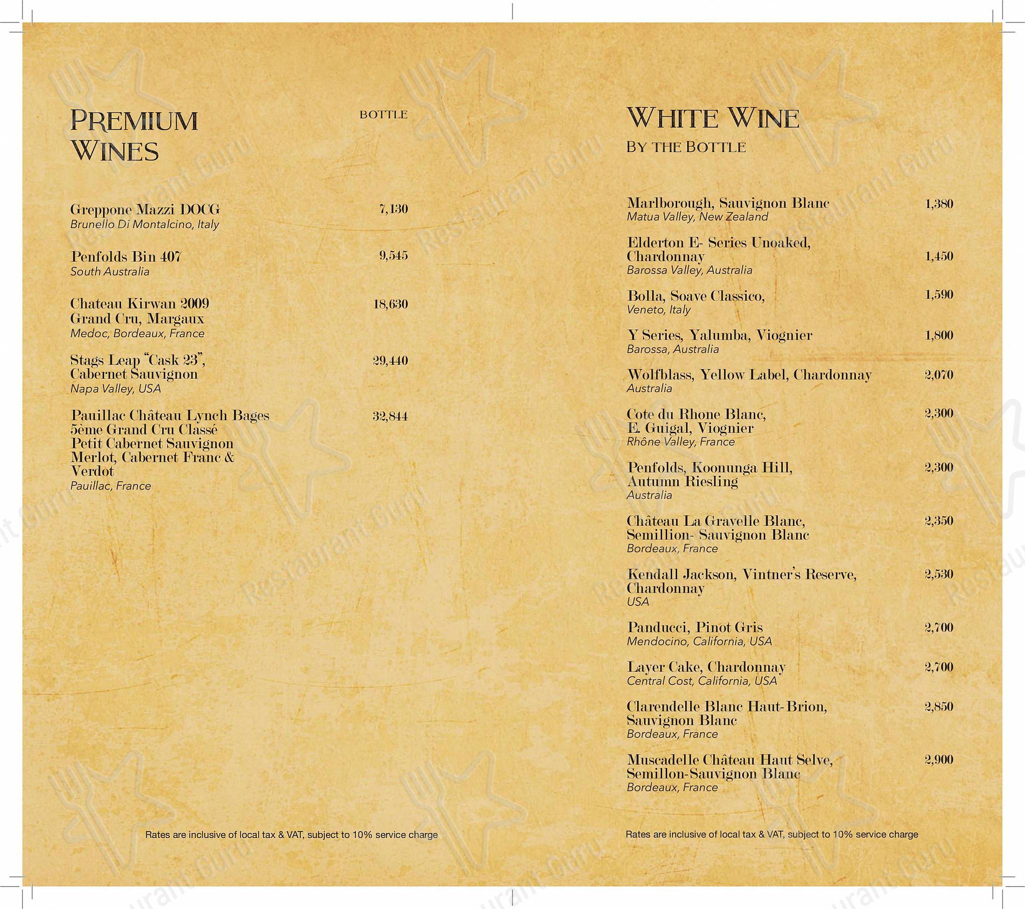 Menu at Benjarong Restaurant Dusit Thani Hotel, Makati