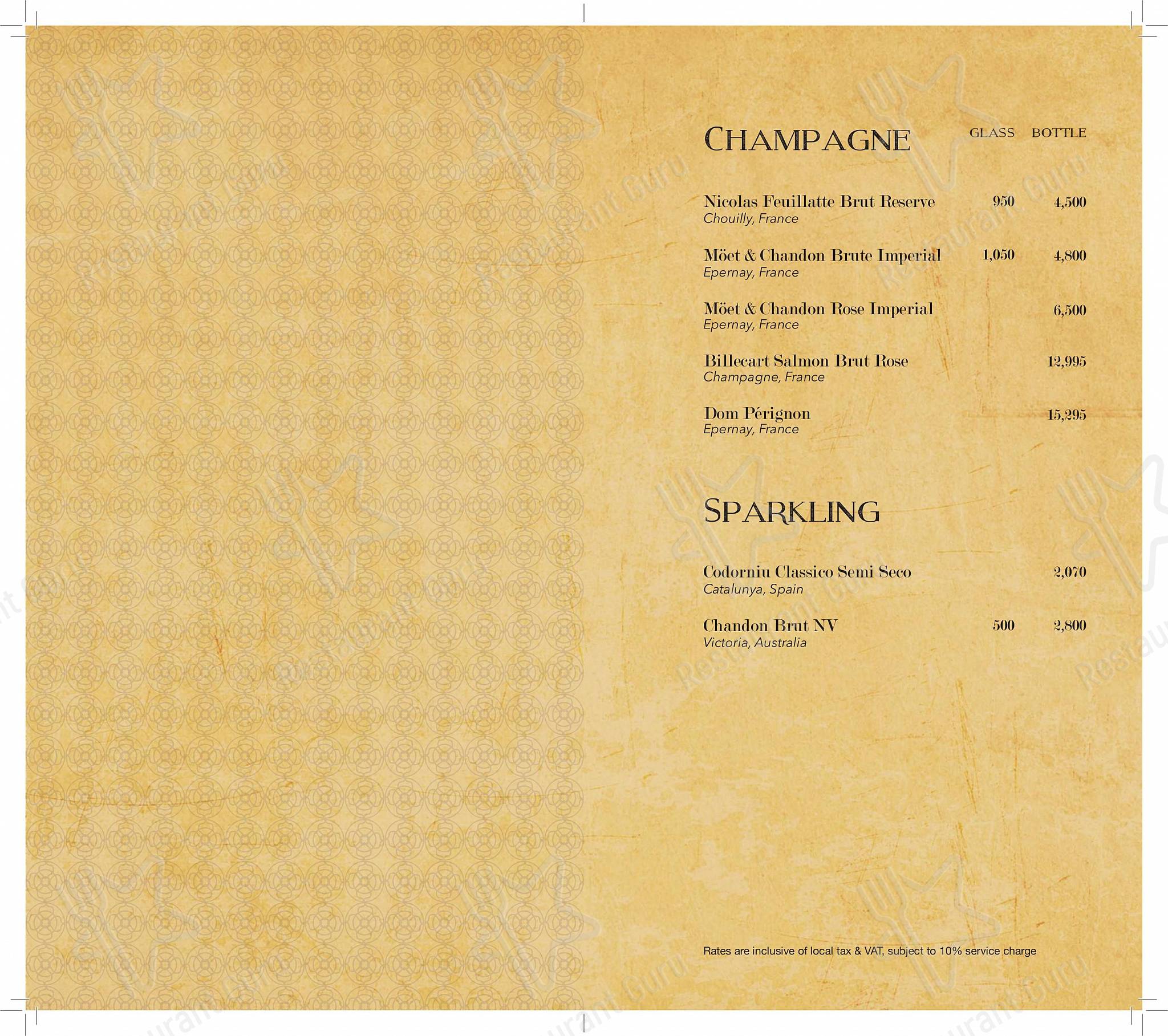 Menu at Benjarong Restaurant Dusit Thani Hotel, Makati