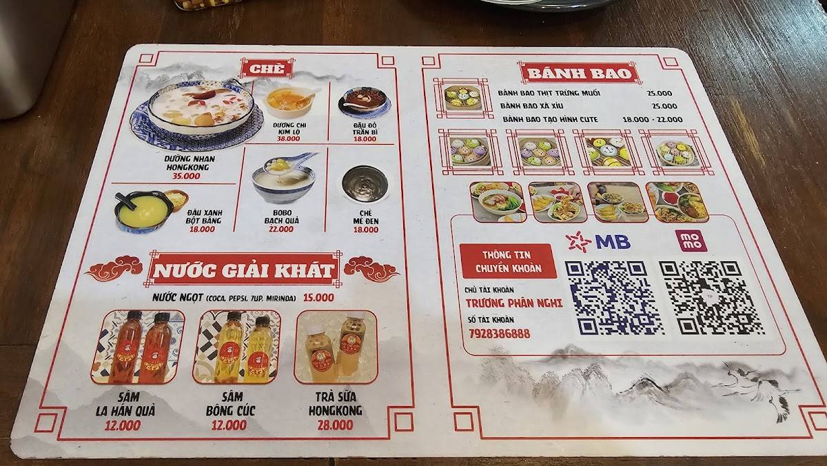 Carta del restaurante Bếp Ché Mập, Ciudad Ho Chi Minh (Saigón)