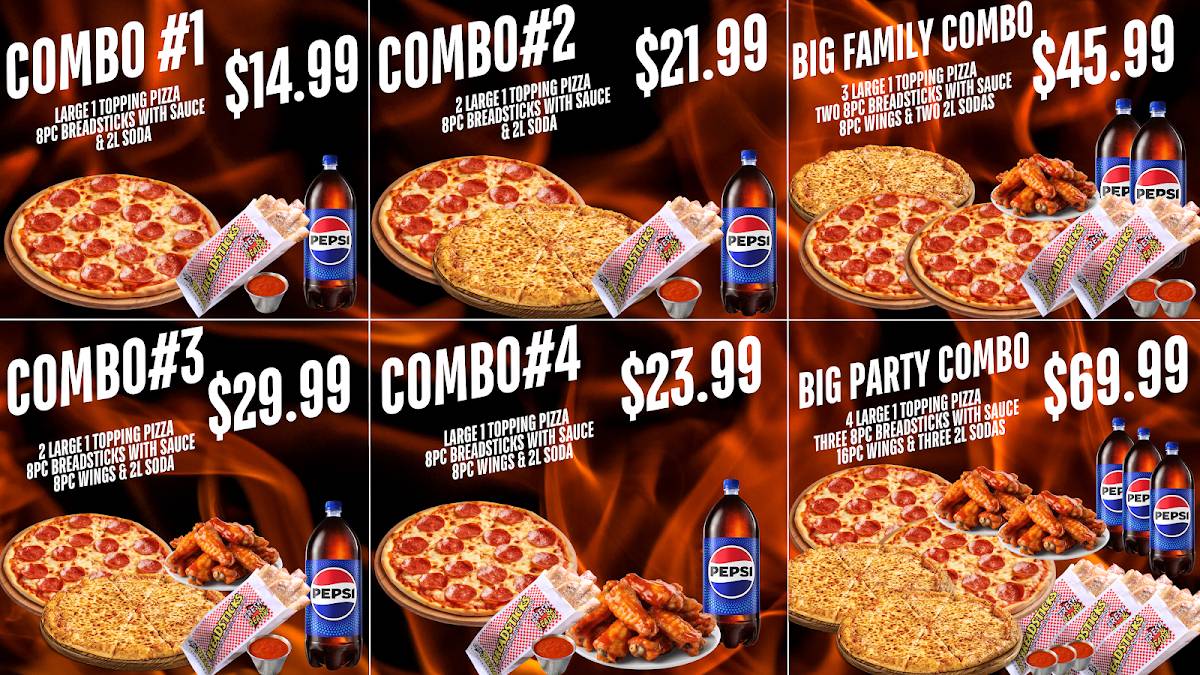 Menu at Big Cheese Pizza Raleigh pizzeria, Raleigh, N Rogers Ln