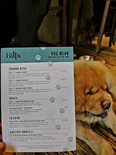 Menu at Bill's Reading Restaurant, Reading