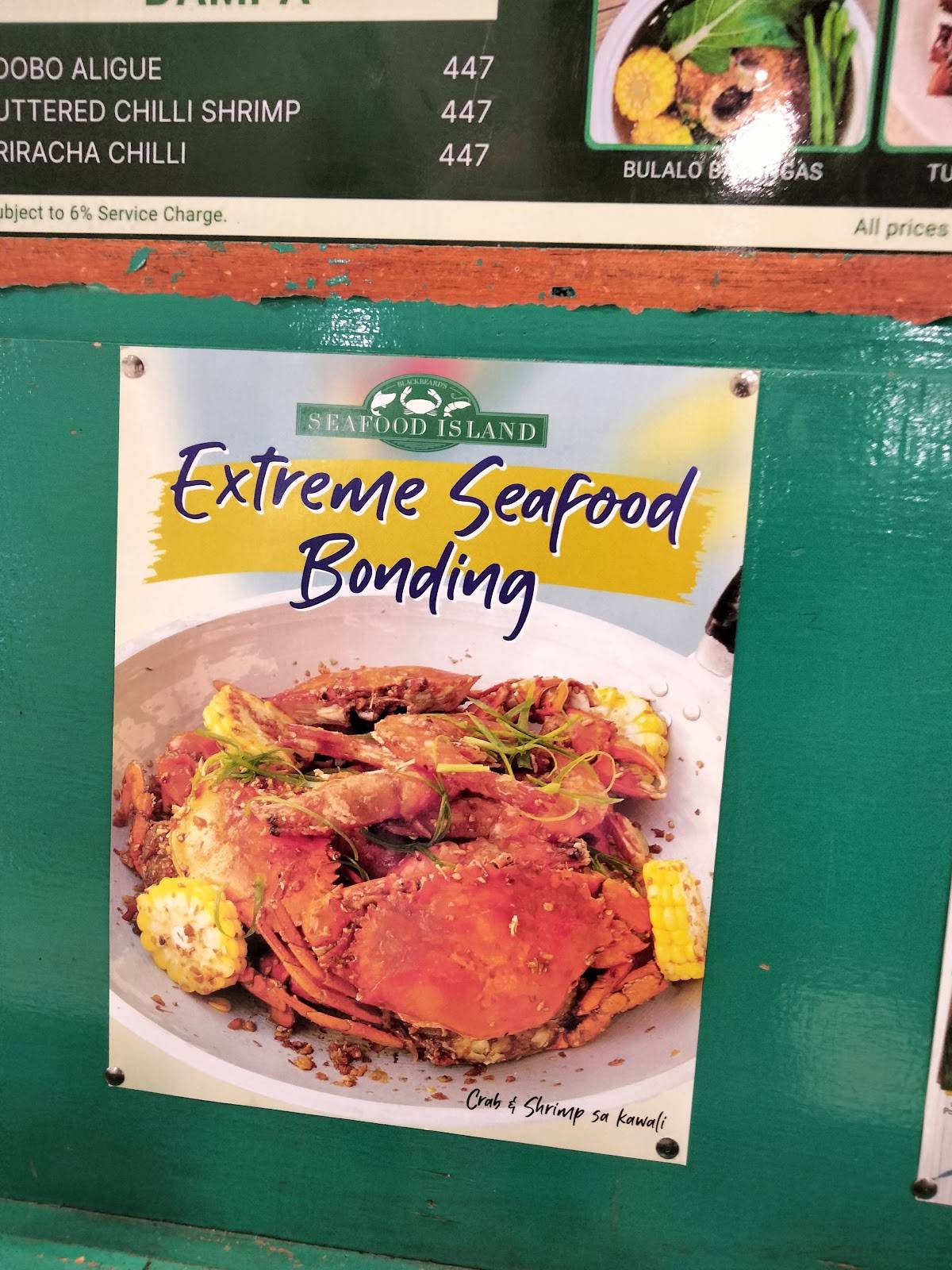 Menu at Blackbeard Seafood Island Grill restaurant, Davao City, No ...