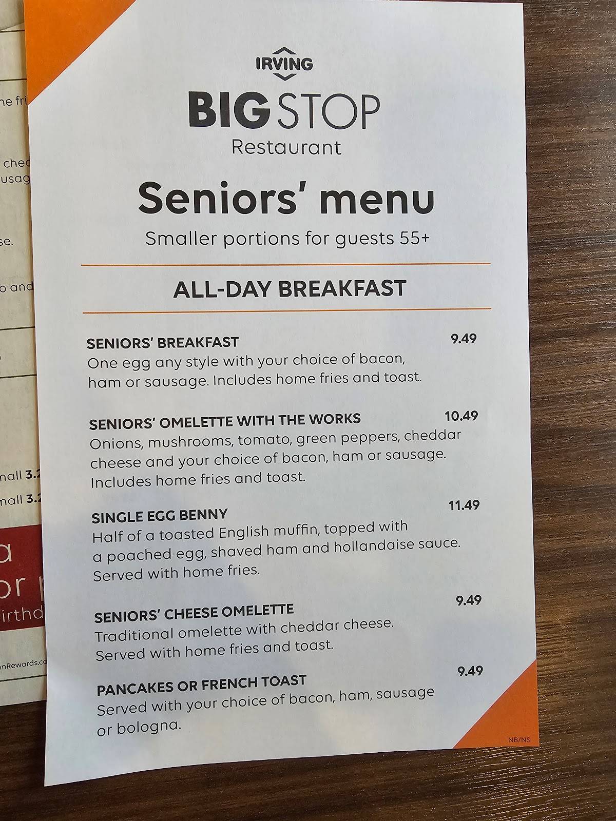 Menu at Blue Canoe restaurant, Waasis, 415 Nevers Road