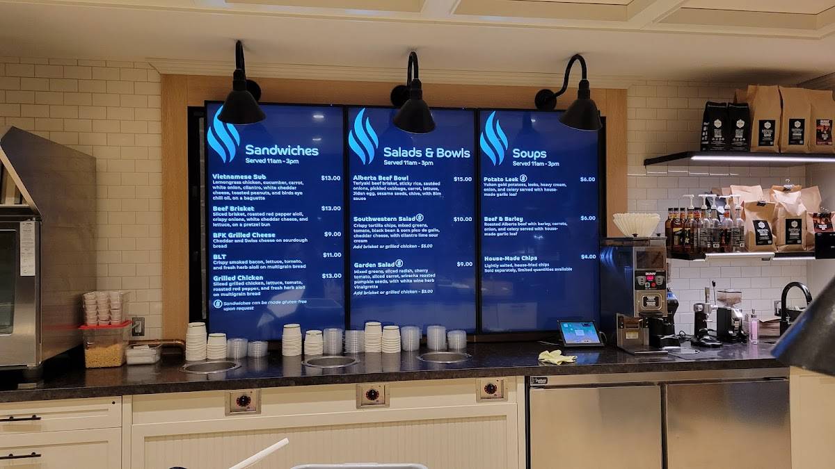Menu at Blue Flame Kitchen Café, Calgary