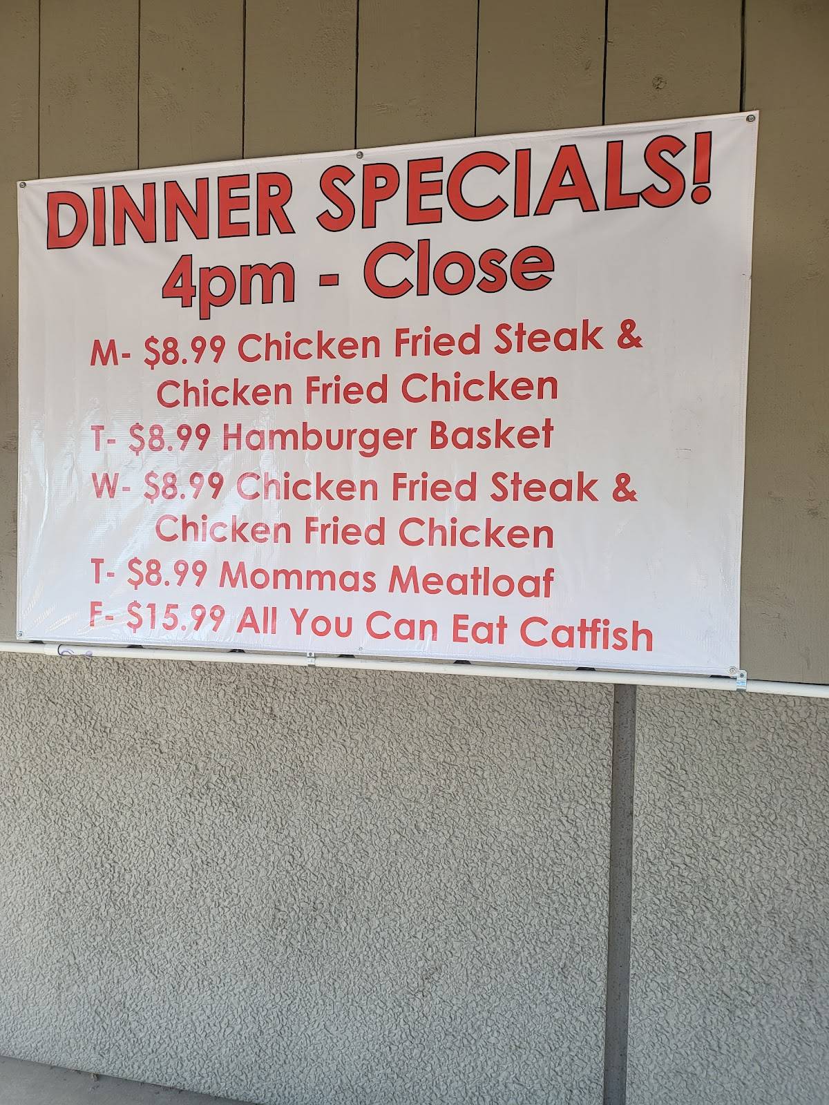 Menu at Blue Mound Cafe - Belknap, Fort Worth