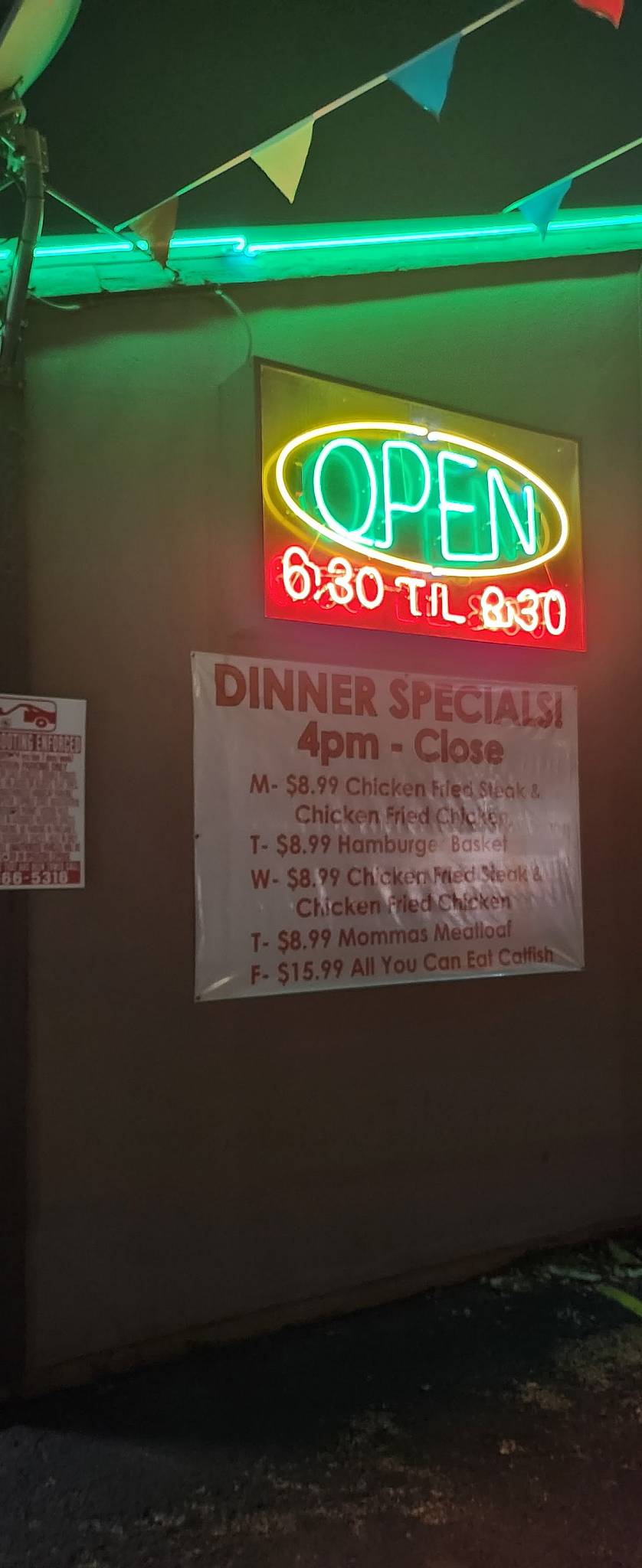 Menu at Blue Mound Cafe - Belknap, Fort Worth