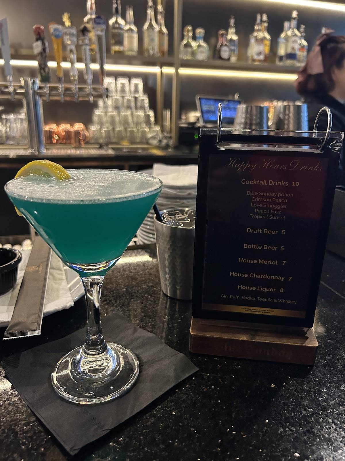 Menu at Blue Sunday Bar & Grill, Linden