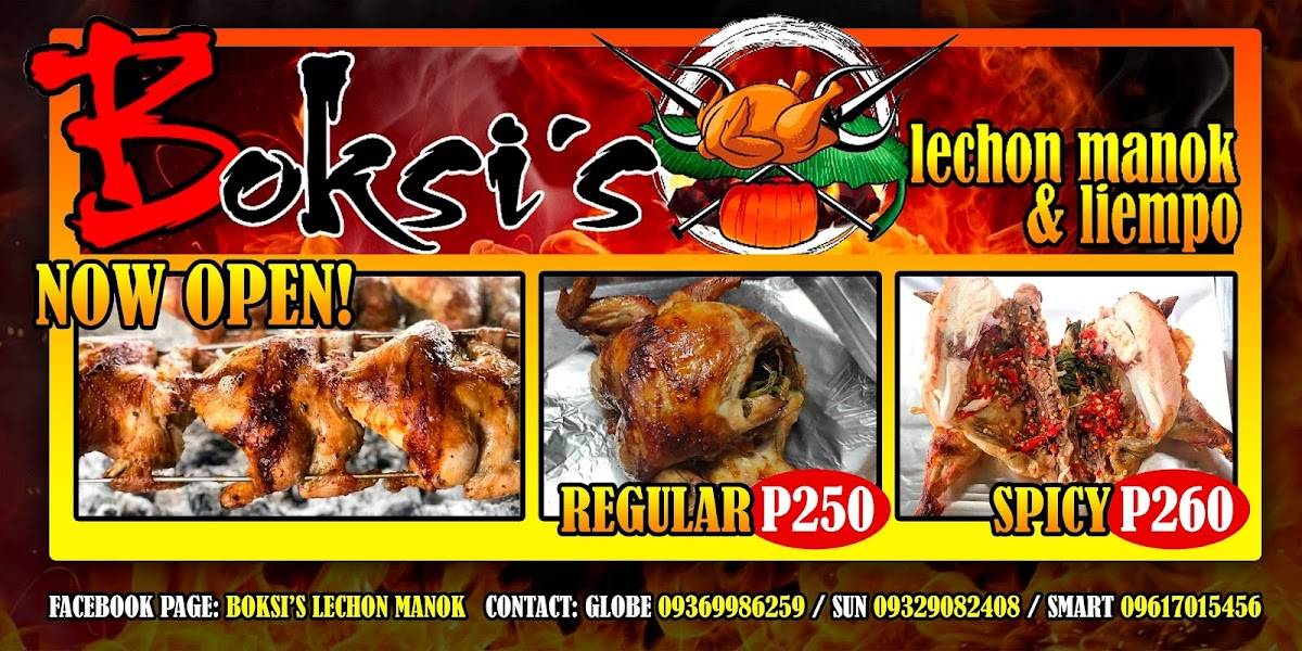 Carta del restaurante Boksi’s Lechon Manok and Liempo, Talisay