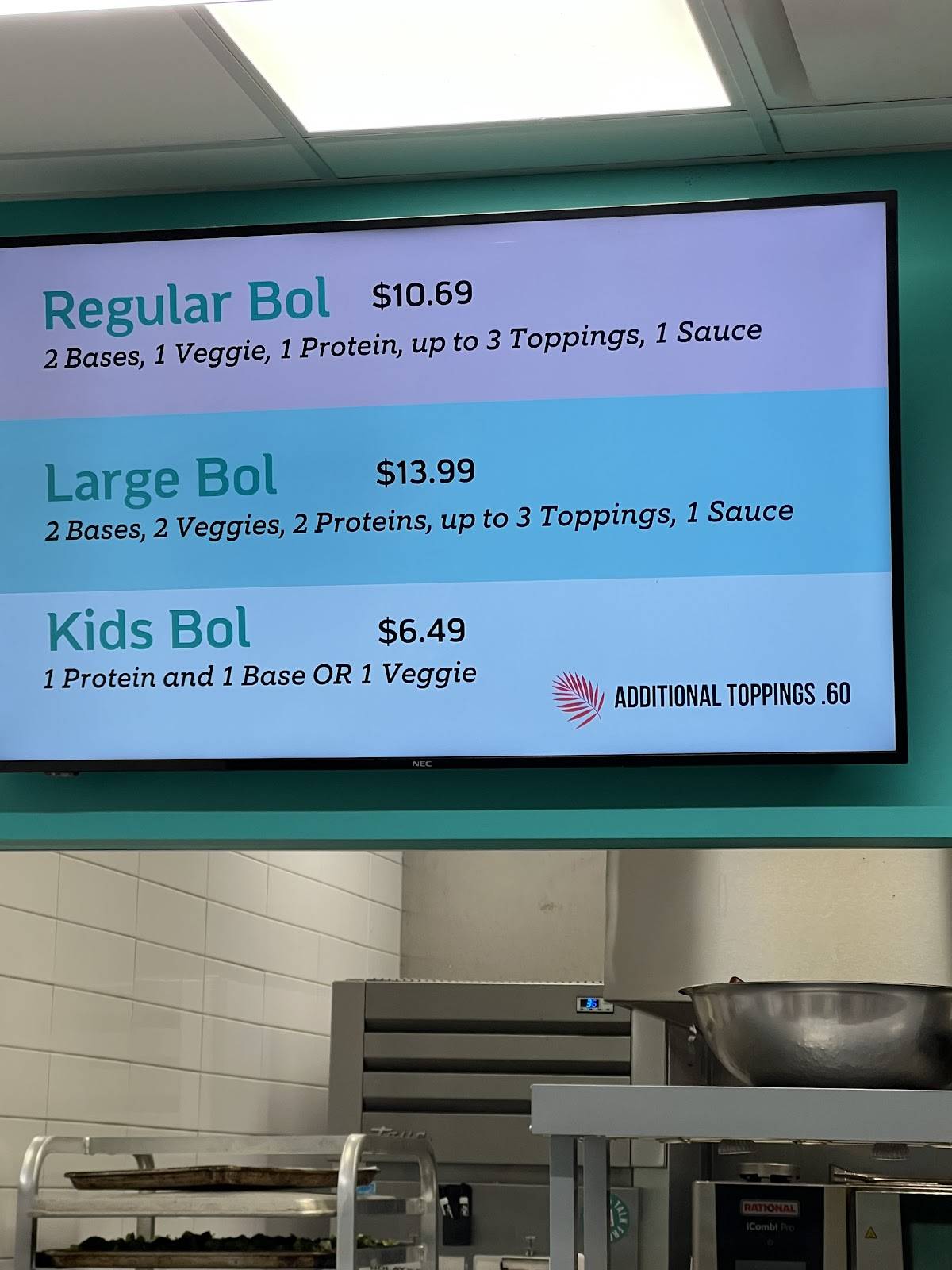 Carta del restaurante Bolay Fresh Bold Kitchen - Hollywood Hills, Hollywood