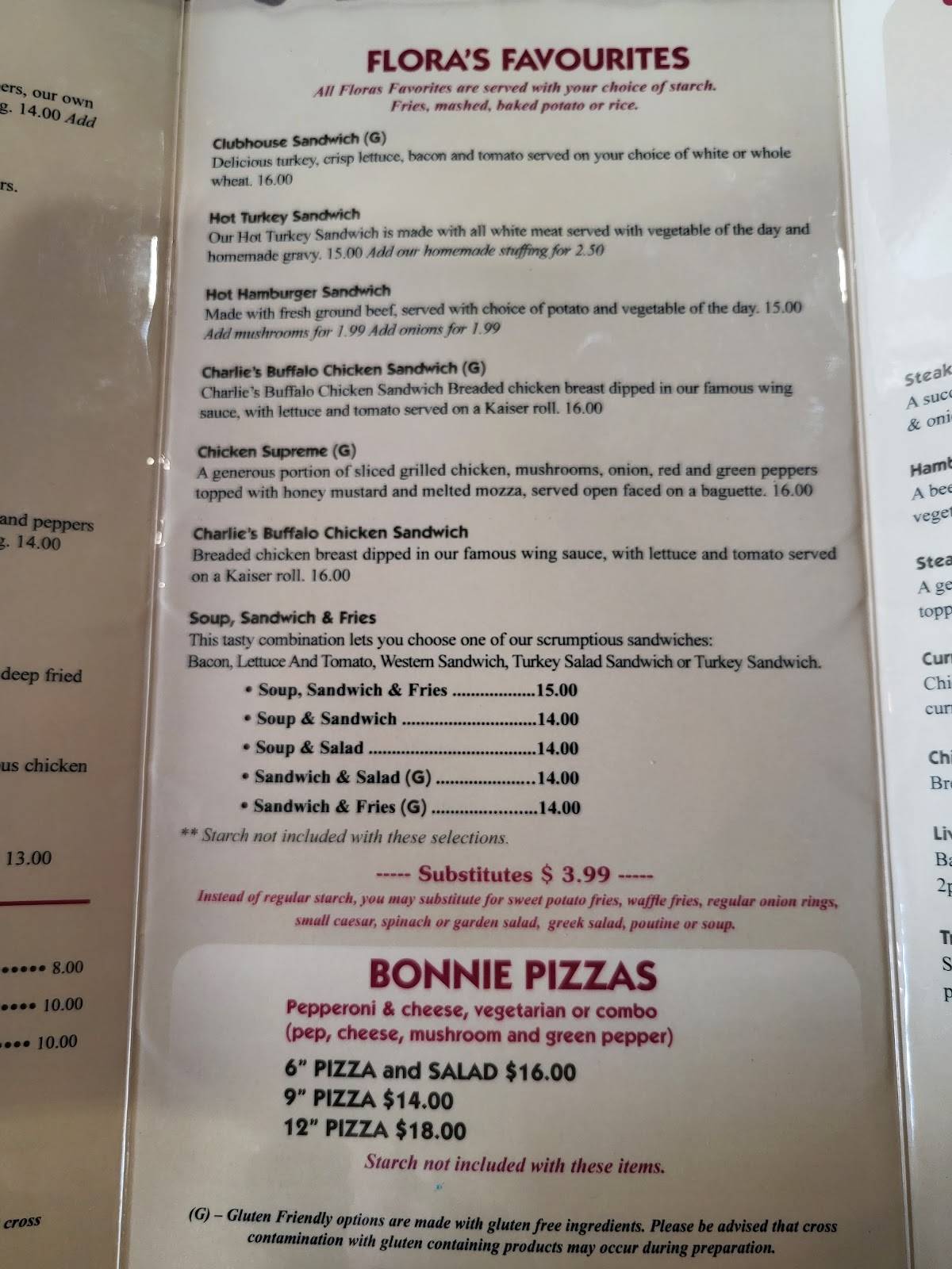 Menu at Bonnie Prince Beverage Room steakhouse, Sydney