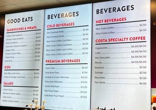 Menu at Bottle Cap Café cafe, Atlanta