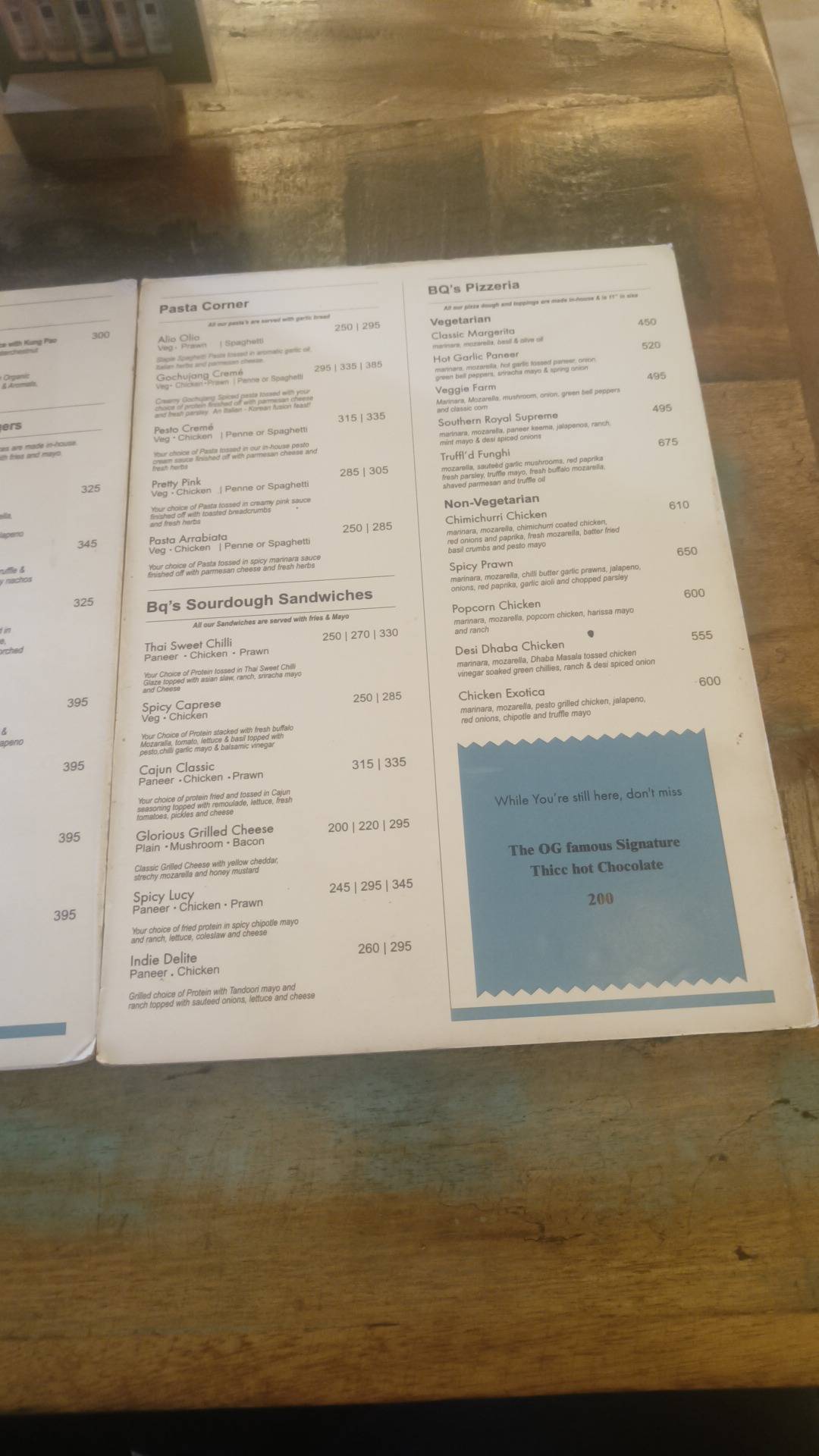 Menu at Boxed by Butterquenelle, Coimbatore