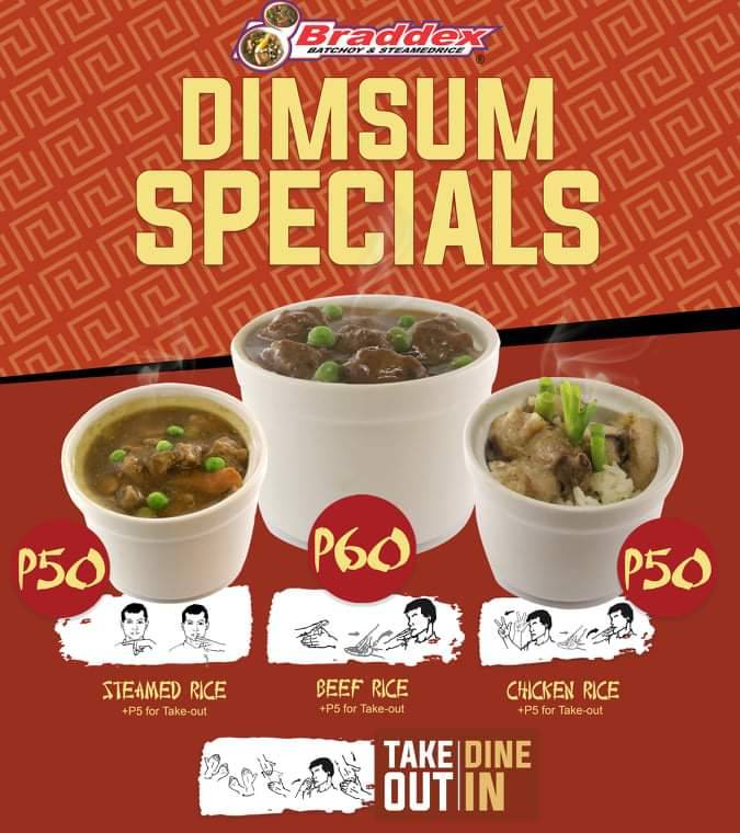 Menu at Braddex restaurant, Cebu City, 8V2C+GCV