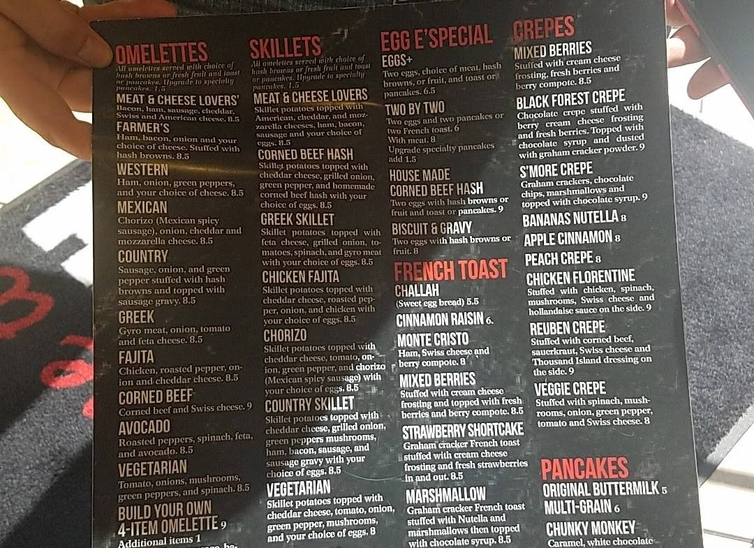 Menu at Brunch Cafe, Livonia