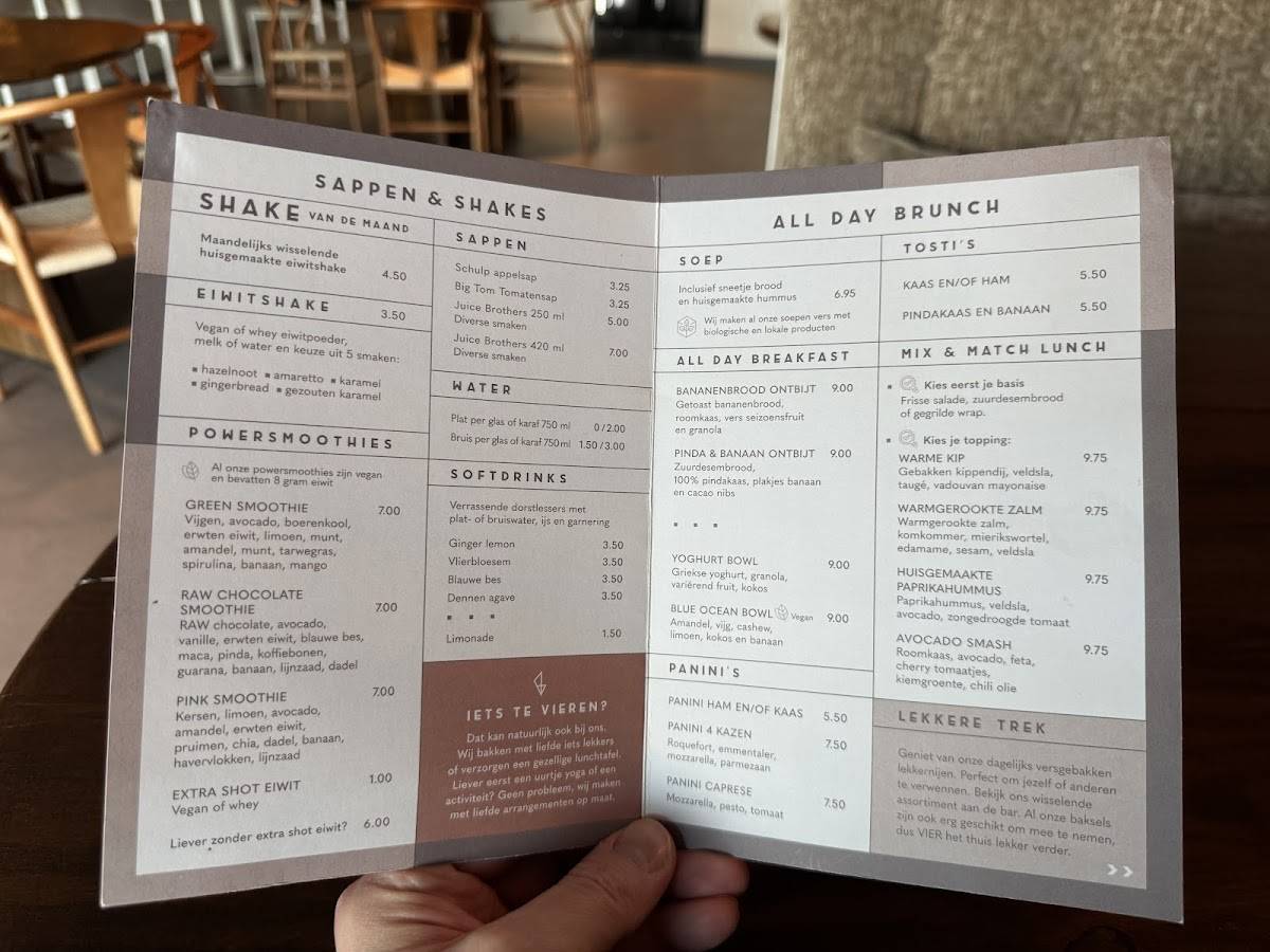 Speisekarte von Brunchbar Vier, Broek op Langedijk