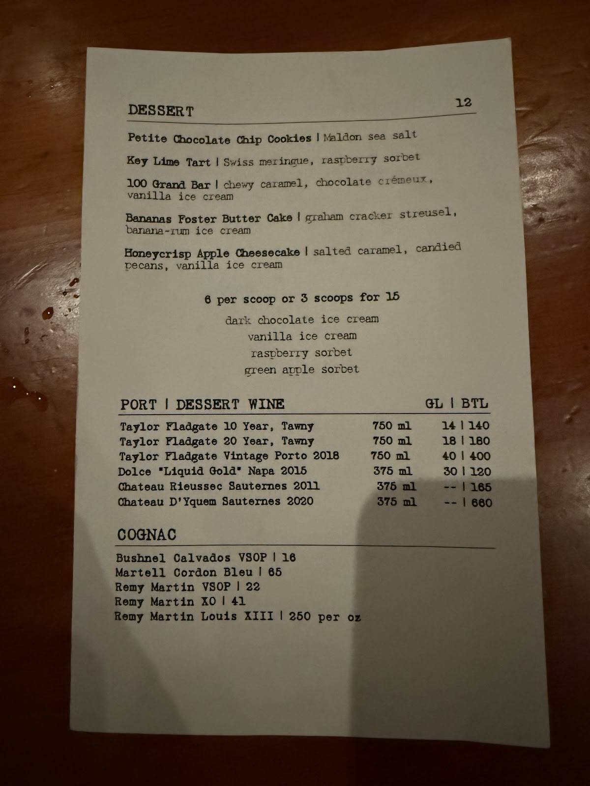 Menu at Buccan pub & bar, Palm Beach