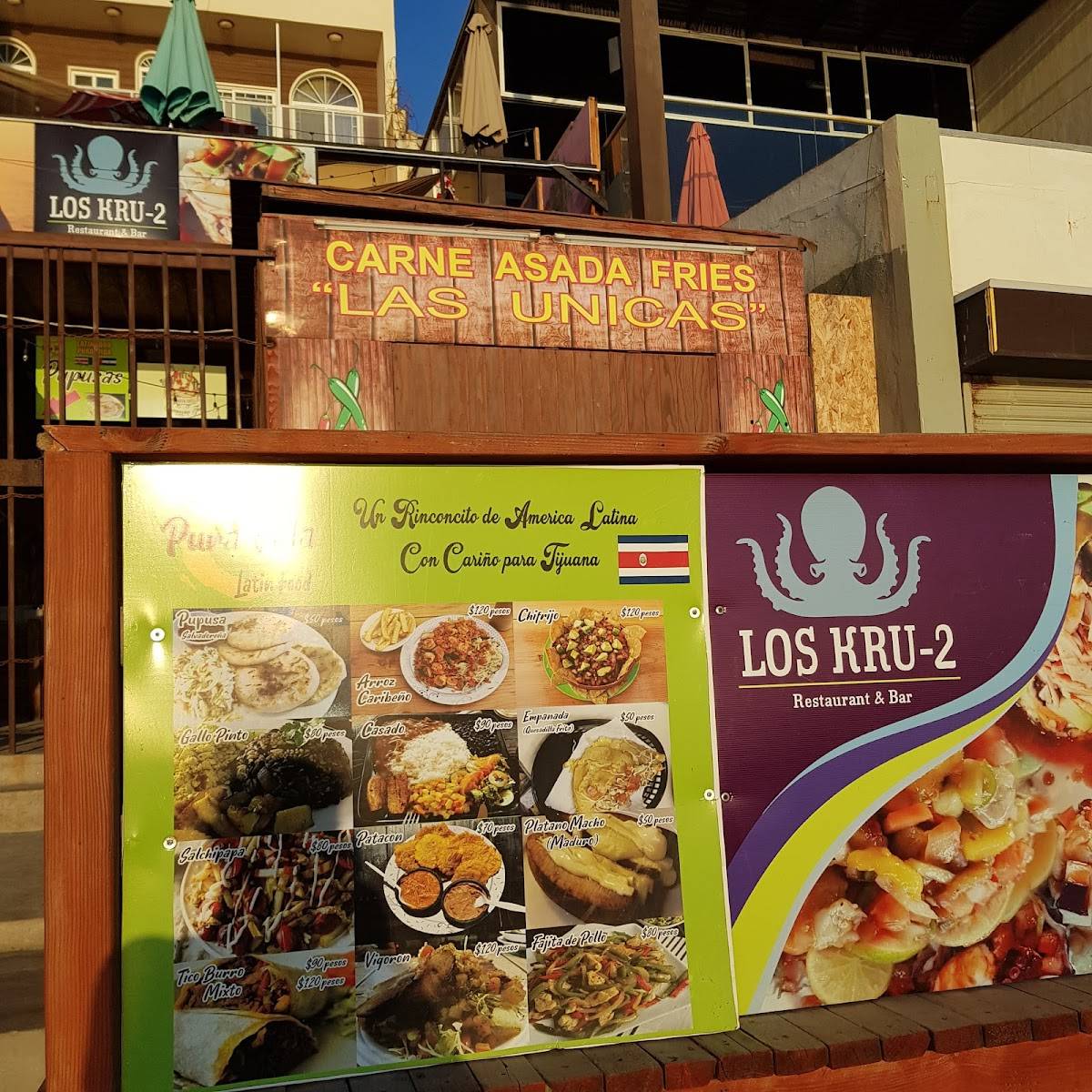 Menu at Burros Jalapeños Malecon restaurant, Tijuana