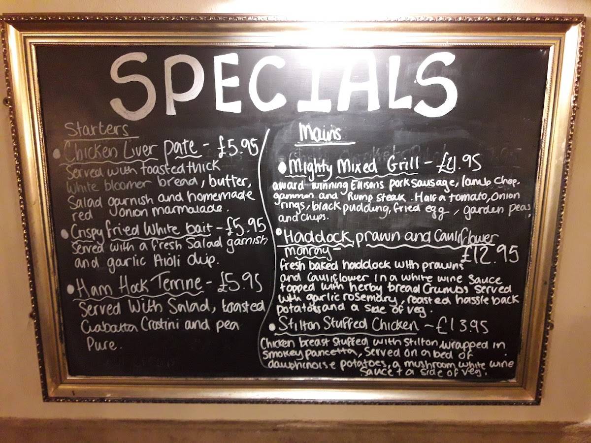Menu at Busfeild Arms pub & bar, Keighley