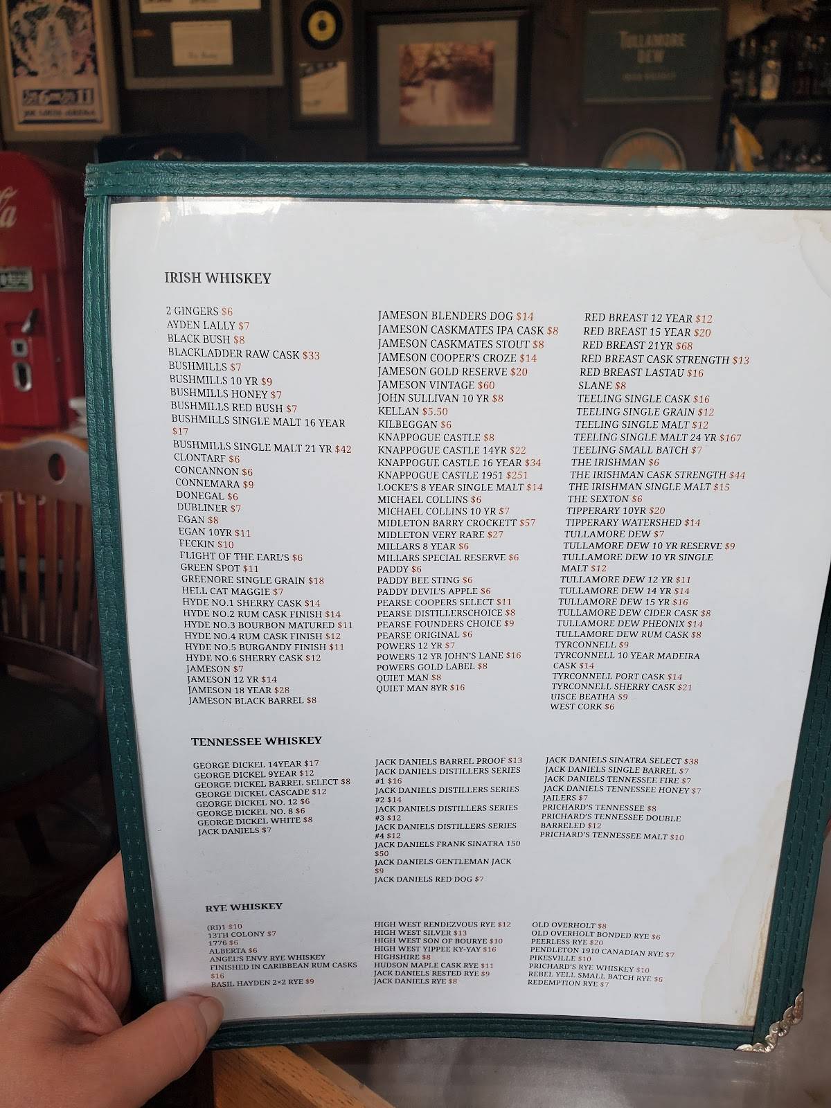 Menu at Butter Run Saloon pub & bar, Saint Clair Shores
