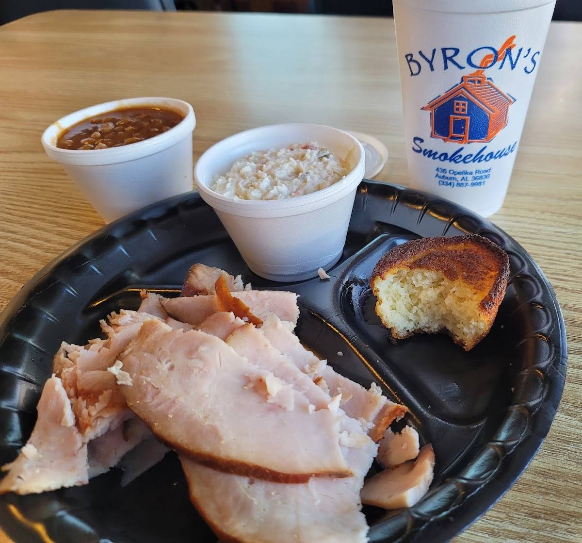 Menu at Byron's Smokehouse BBQ, Auburn